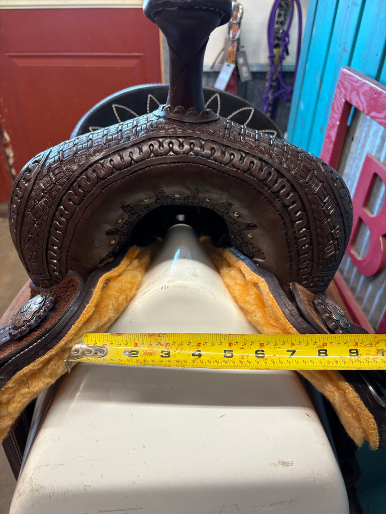 13" Cowboy Pro Youth Barrel Saddle – Block Saddle Company, LLC