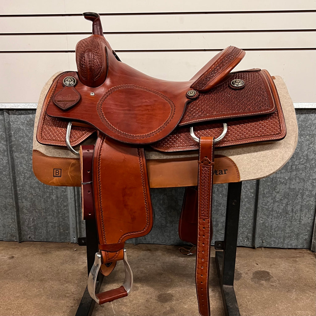 16” Scott Thomas Ranch Cutting Saddle – Block Saddle Company, LLC