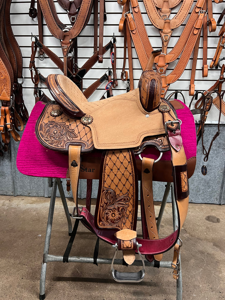 Sam’s Pro Series Barrel Saddle – Block Saddle Company, LLC