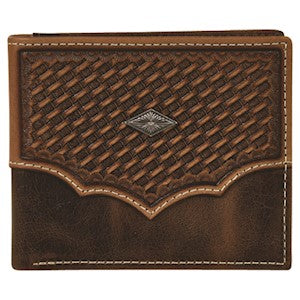 BASKET WEAVE YOKE BACK POCKET BIFOLD WALLET by JUSTIN BOOTS – Block ...