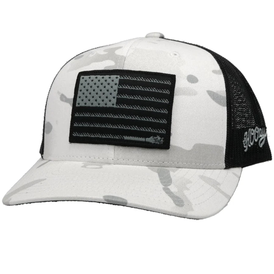 White Camo Liberty Roper Hat BY HOOEY – Block Saddle Company, LLC