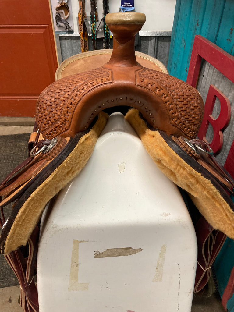 14.5” HR Ranch Cutting Saddle – Block Saddle Company, LLC