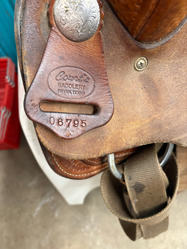 16" Courts Roping Saddle – Block Saddle Company, LLC