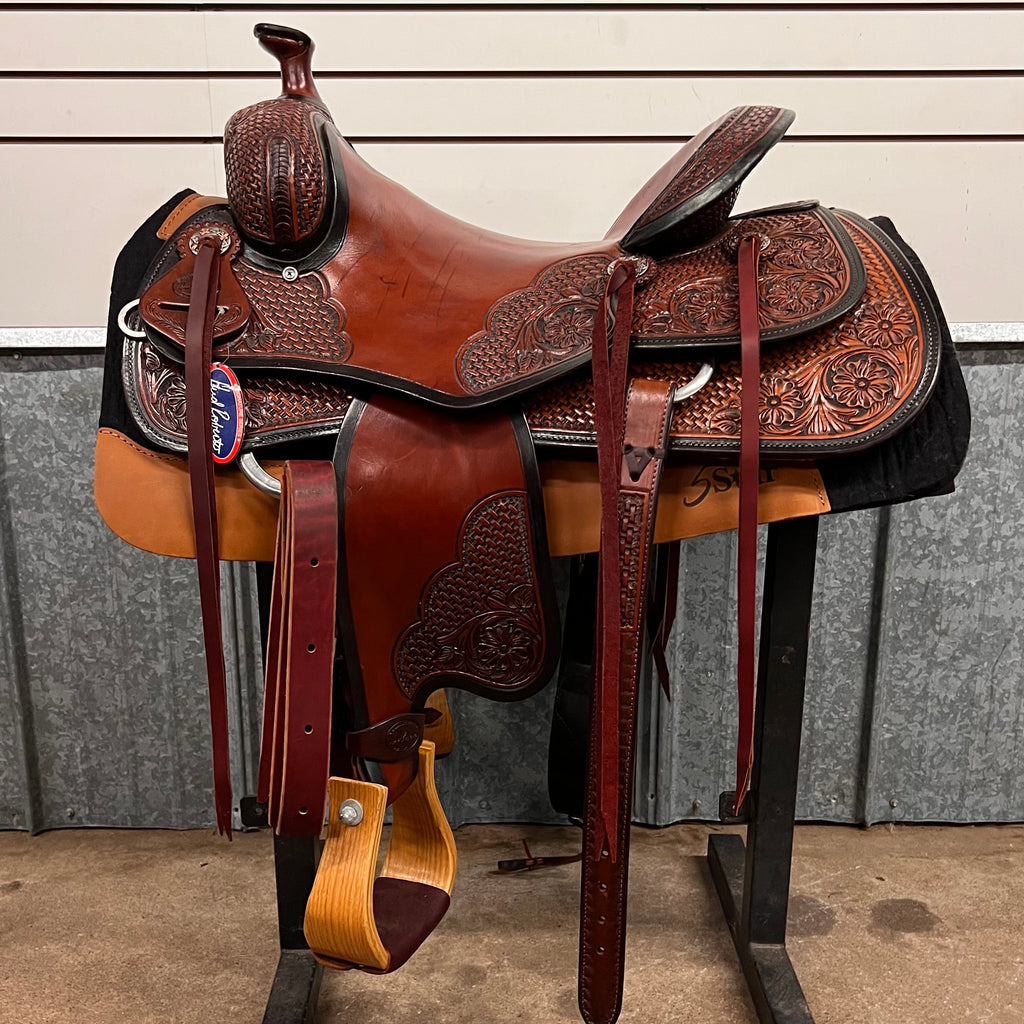 15.25” Hud Roberts Working Cowhorse Saddle – Block Saddle Company, LLC