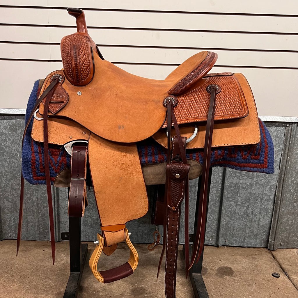 16” Scott Thomas Ranch Cutting Saddle – Block Saddle Company, LLC