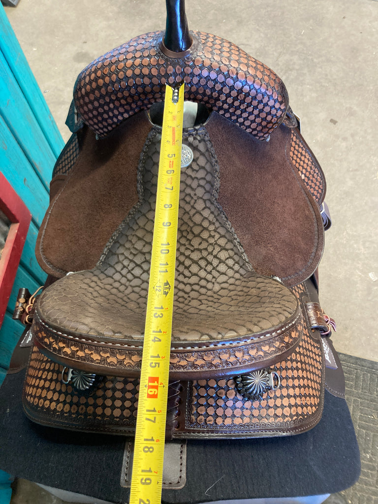 14” Double J Pozzi Barrel Saddle – Block Saddle Company, LLC