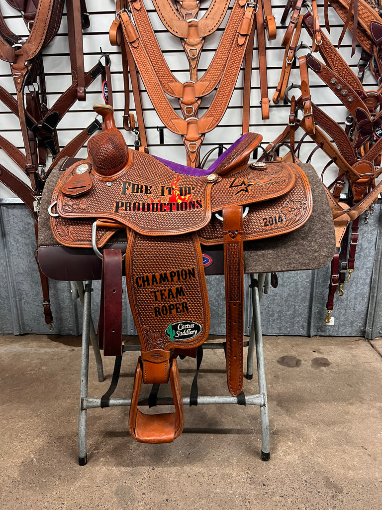 15” Cactus Roping Saddle – Block Saddle Company, LLC