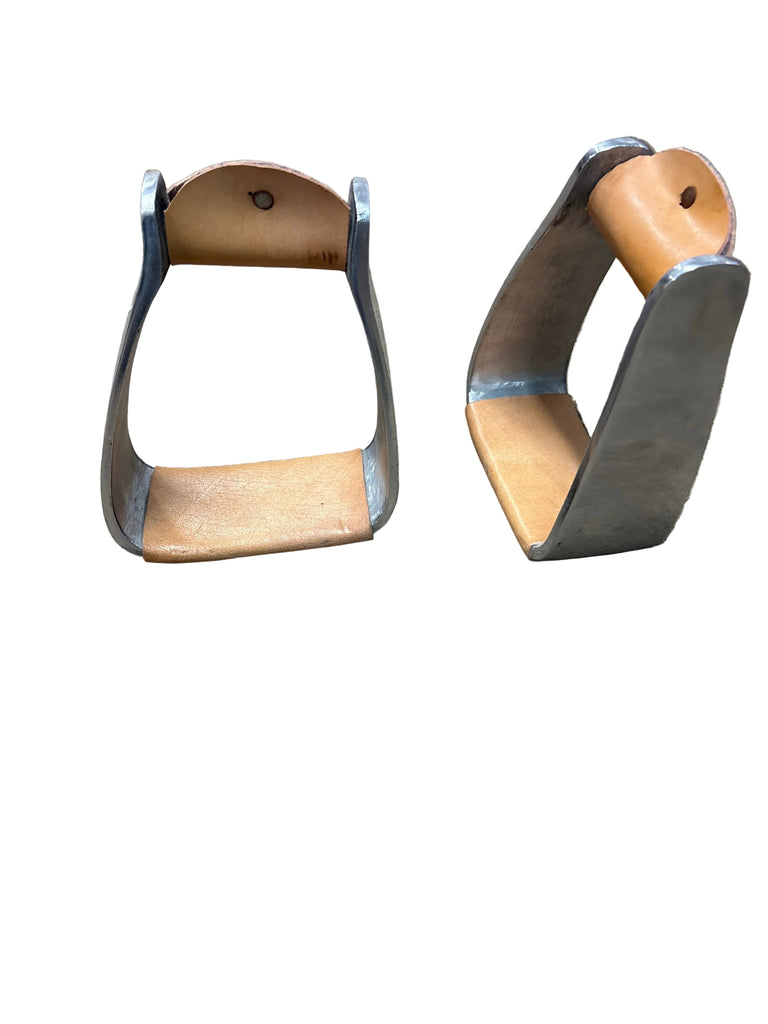 Slanted Aluminum Roper Stirrups – Block Saddle Company, LLC