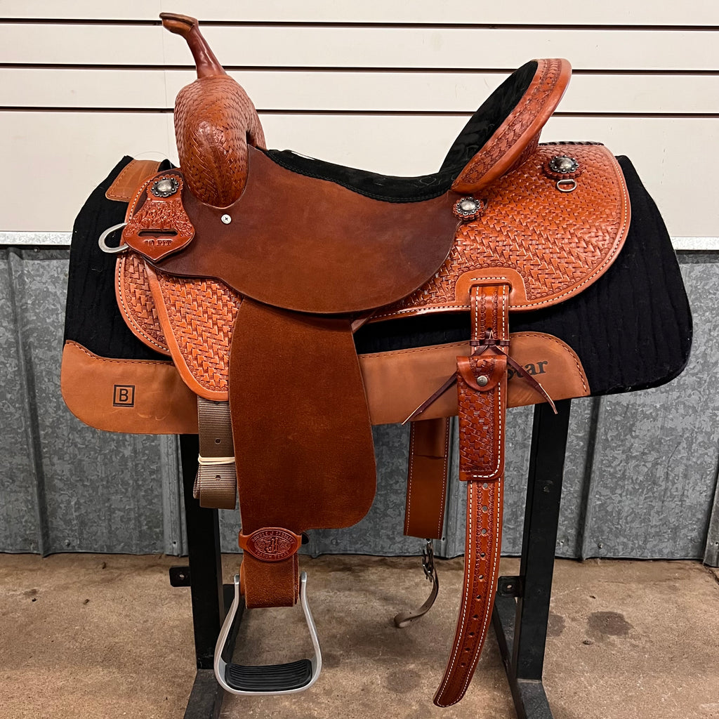 15” Double J Barrel Saddle – Block Saddle Company, LLC