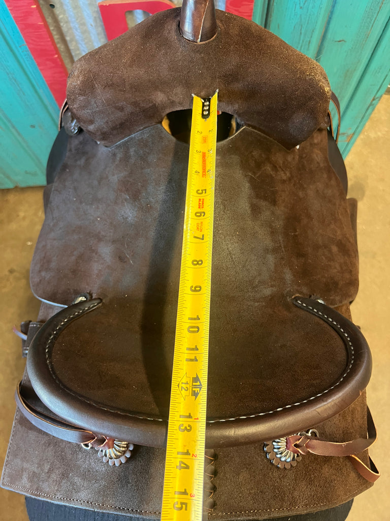13" Pozzi Pro Barrel Saddle by Double J Saddlery – Block Saddle Company ...