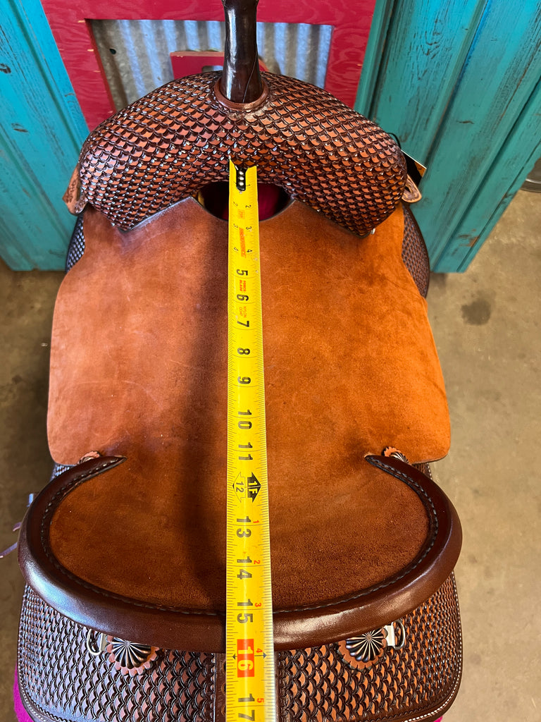 15” Double J Pozzi Barrel Saddle – Block Saddle Company, LLC