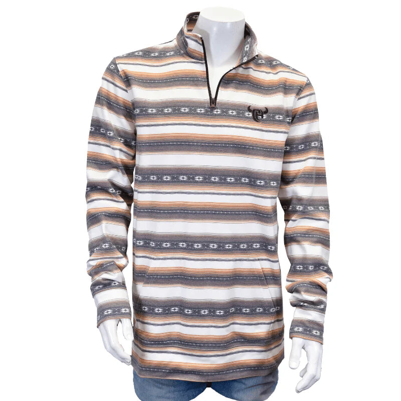 BROWN SERAPE 1/4 ZIP BY COWBOY HARDWARE – Block Saddle Company, LLC