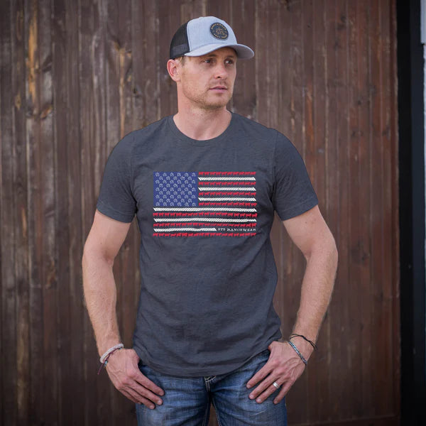 Bull Flag Tee Shirt by STS Ranchwear – Block Saddle Company, LLC