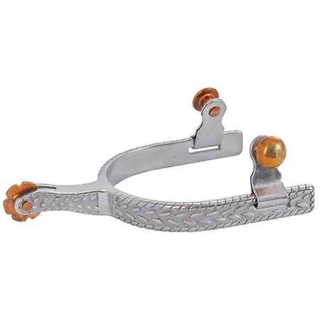 Circle R Engraved Men's Spurs by Reinsman – Block Saddle Company, LLC