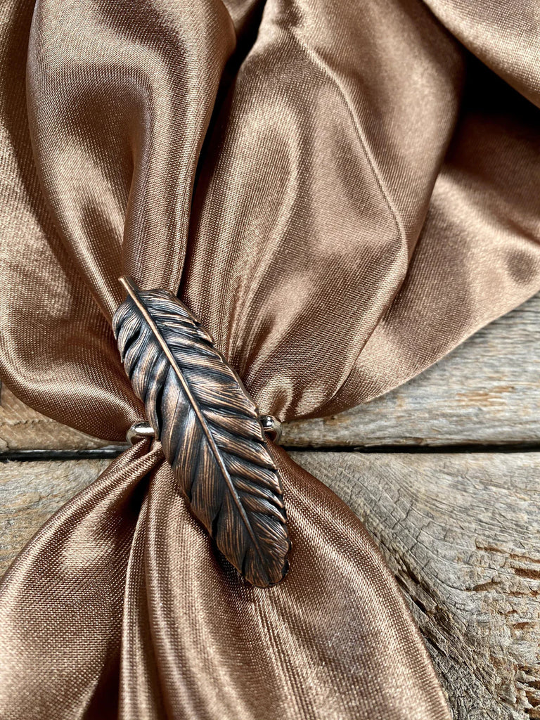 Feather Wild Rag Slide – Block Saddle Company, LLC