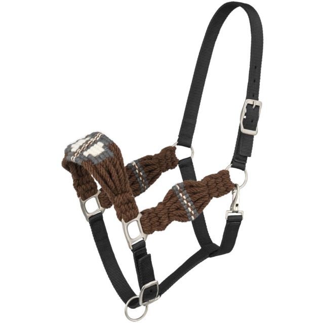 WOOL STRING AND NYLON HALTER by Tough 1 – Block Saddle Company, LLC