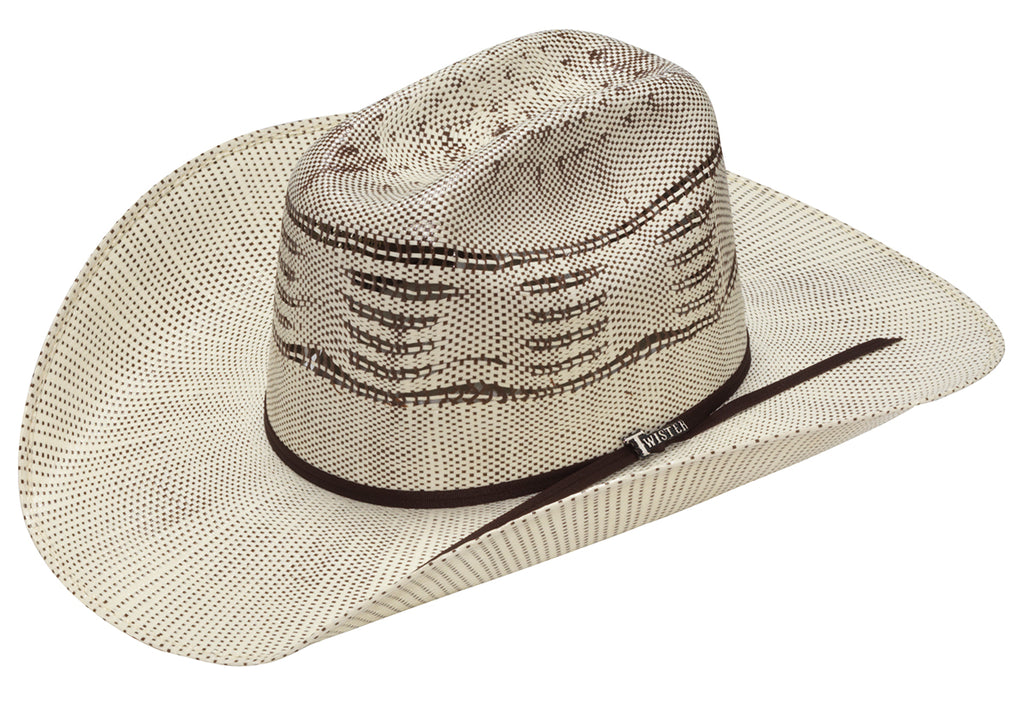 IVORY & BROWN BANGORA COWBOY HAT BY TWISTER HATS – Block Saddle Company ...