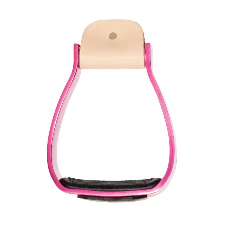 2" PINK ALUMINUM STIRRUPS – Block Saddle Company, LLC
