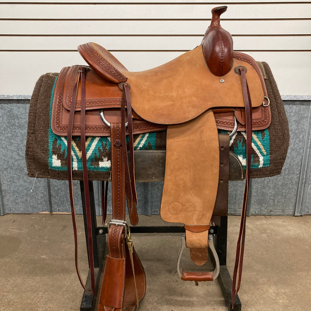 16” Circle Y Lariat Cowhorse Saddle – Block Saddle Company, LLC