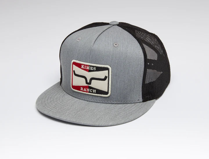 Heather Grey Trucker Hat by Kimes Ranch – Block Saddle Company, LLC